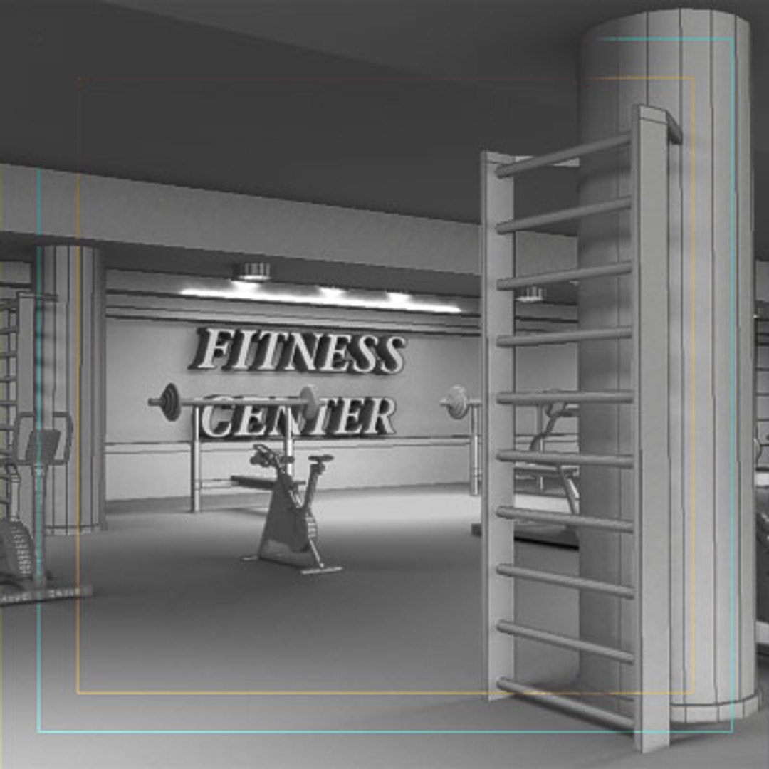 Gym Interior 3d Model