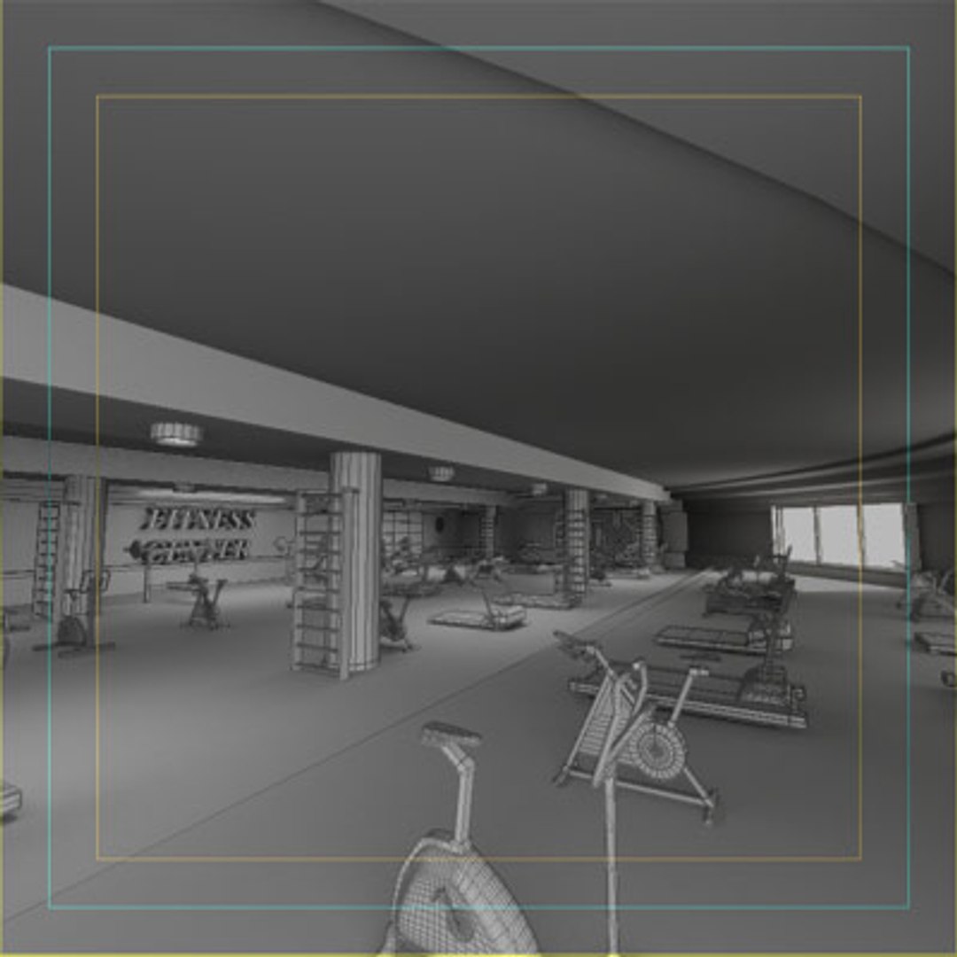 Gym Interior 3d Model