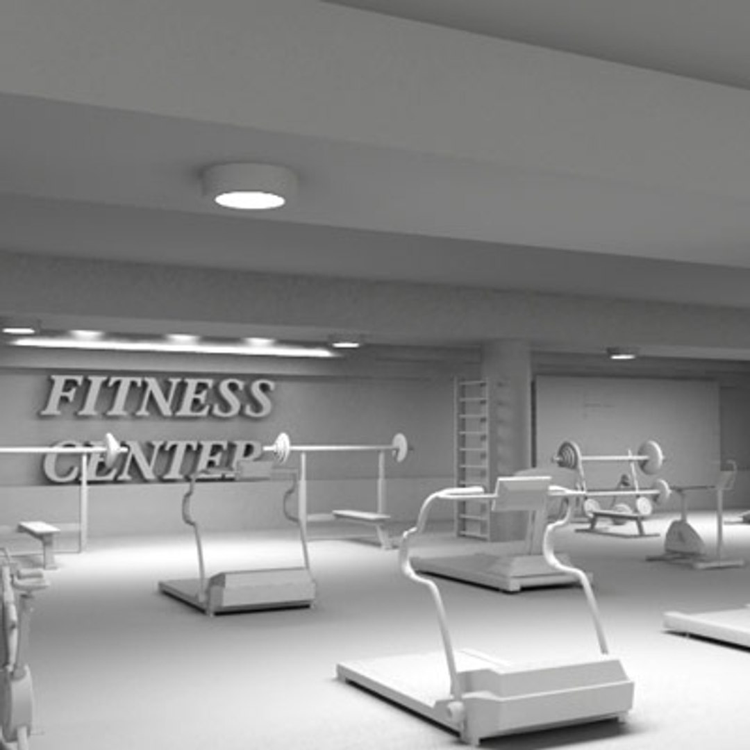 Gym Interior 3d Model