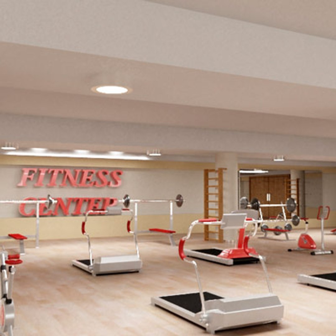 Gym Interior 3d Model
