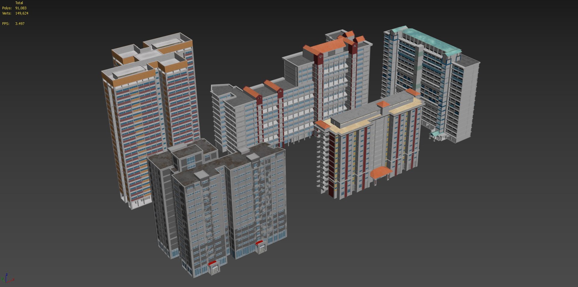3D City Building Pack - singapore Low-poly 3D model - TurboSquid 2117177
