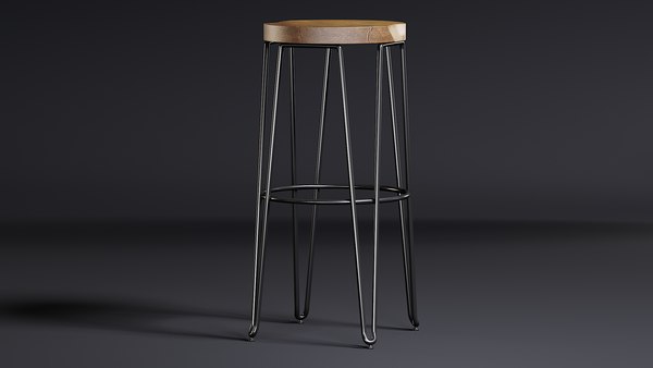 3D model realistic bar stool collections - TurboSquid 1545813