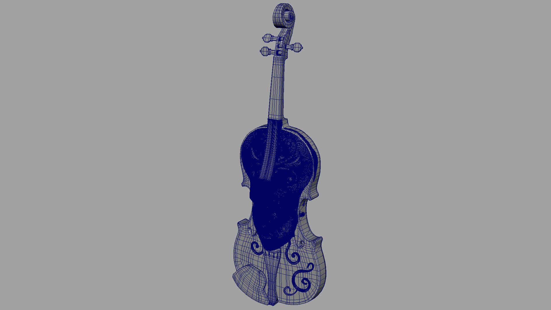 Violin Head 3D Model - TurboSquid 2217614