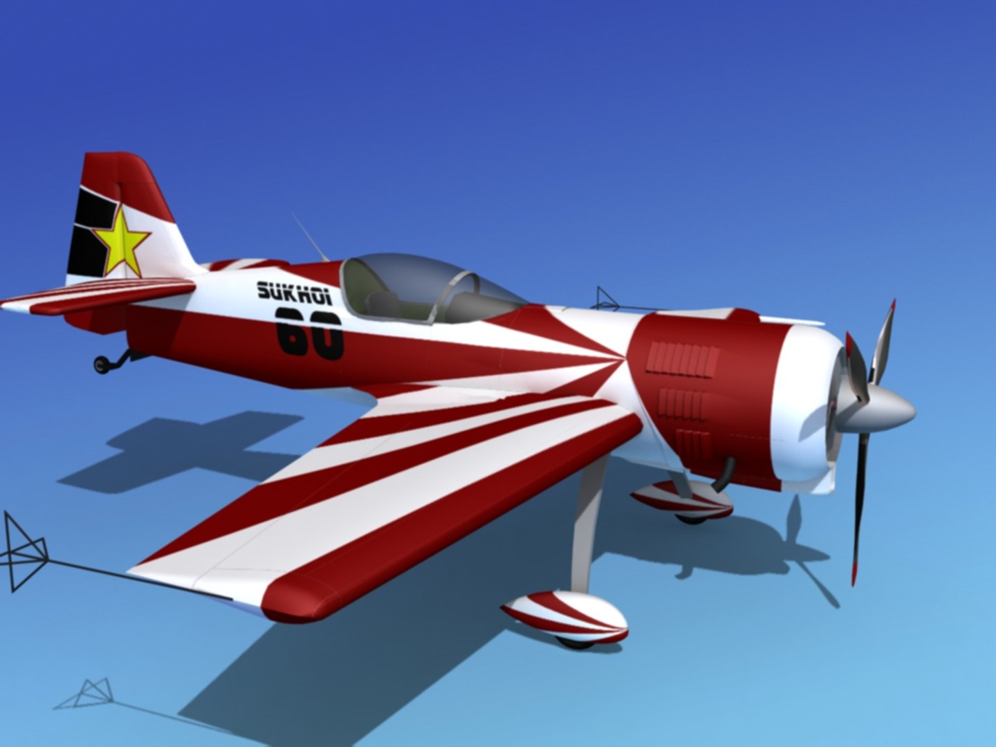 3d sukhoi su-26 aerobatics