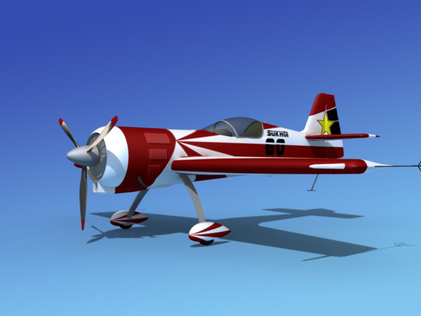 3d sukhoi su-26 aerobatics