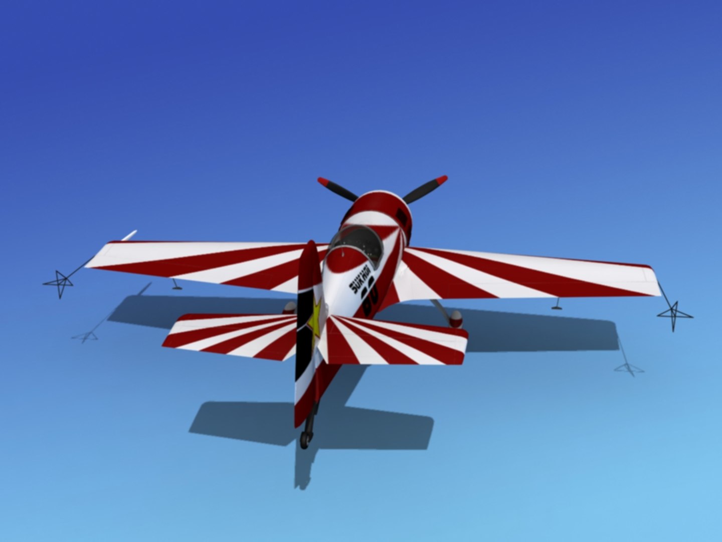 3d sukhoi su-26 aerobatics