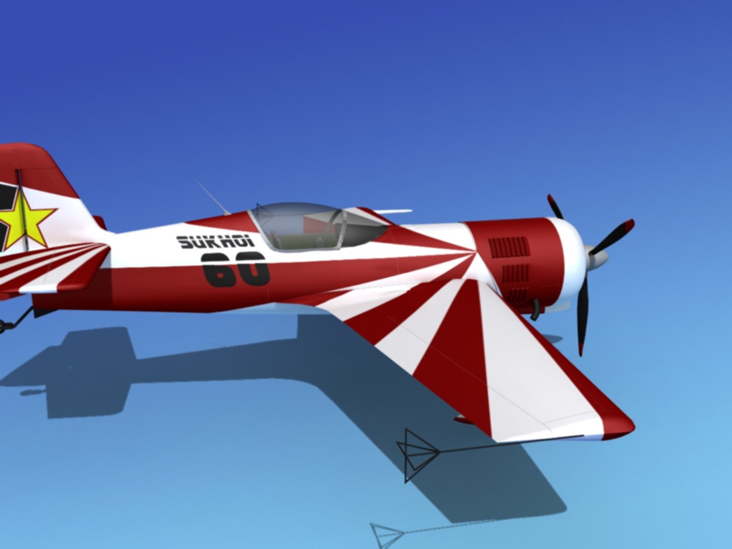 3d sukhoi su-26 aerobatics
