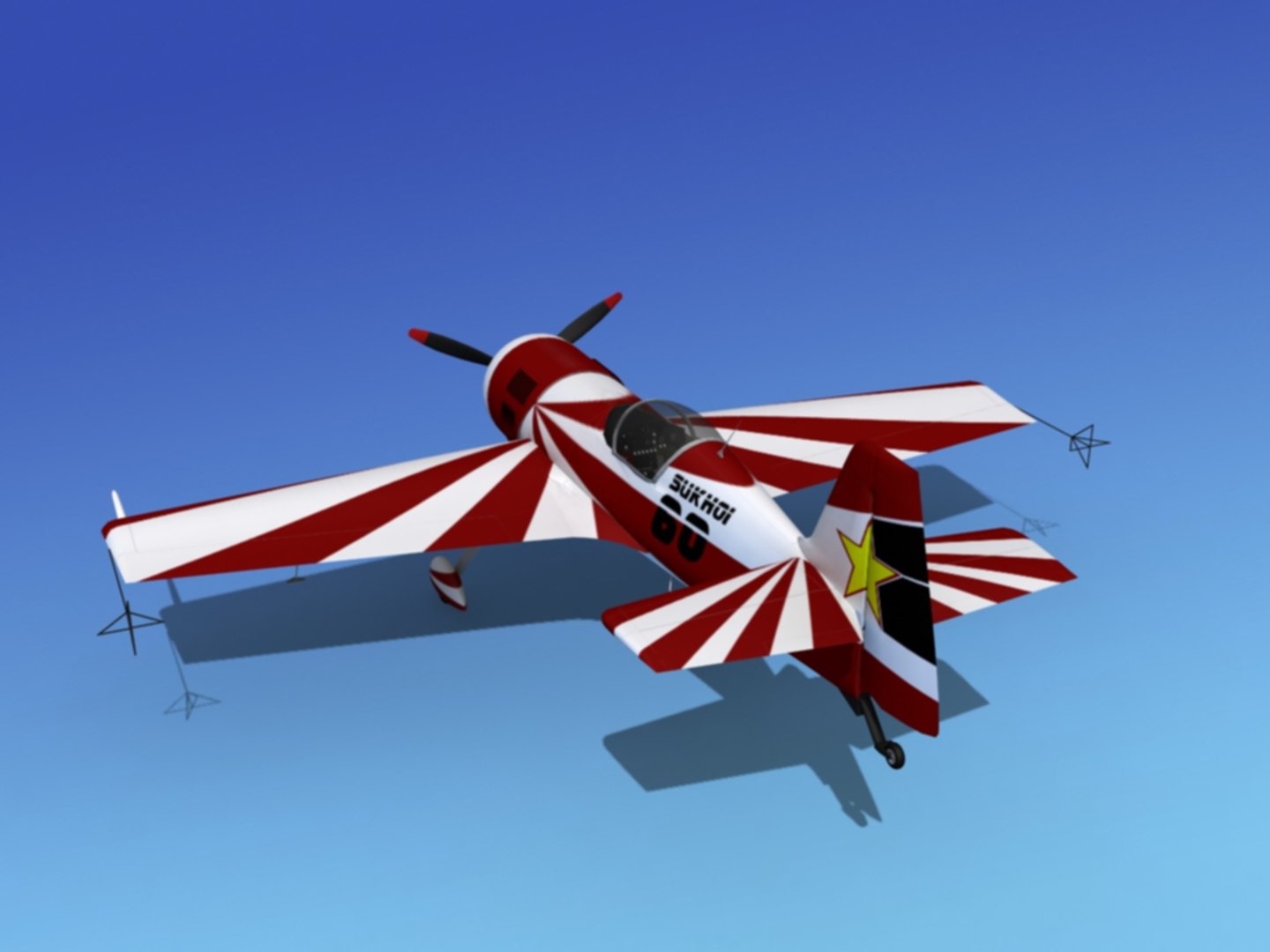 3d sukhoi su-26 aerobatics