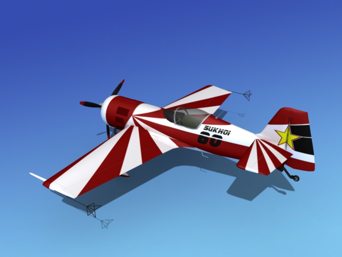 3d sukhoi su-26 aerobatics