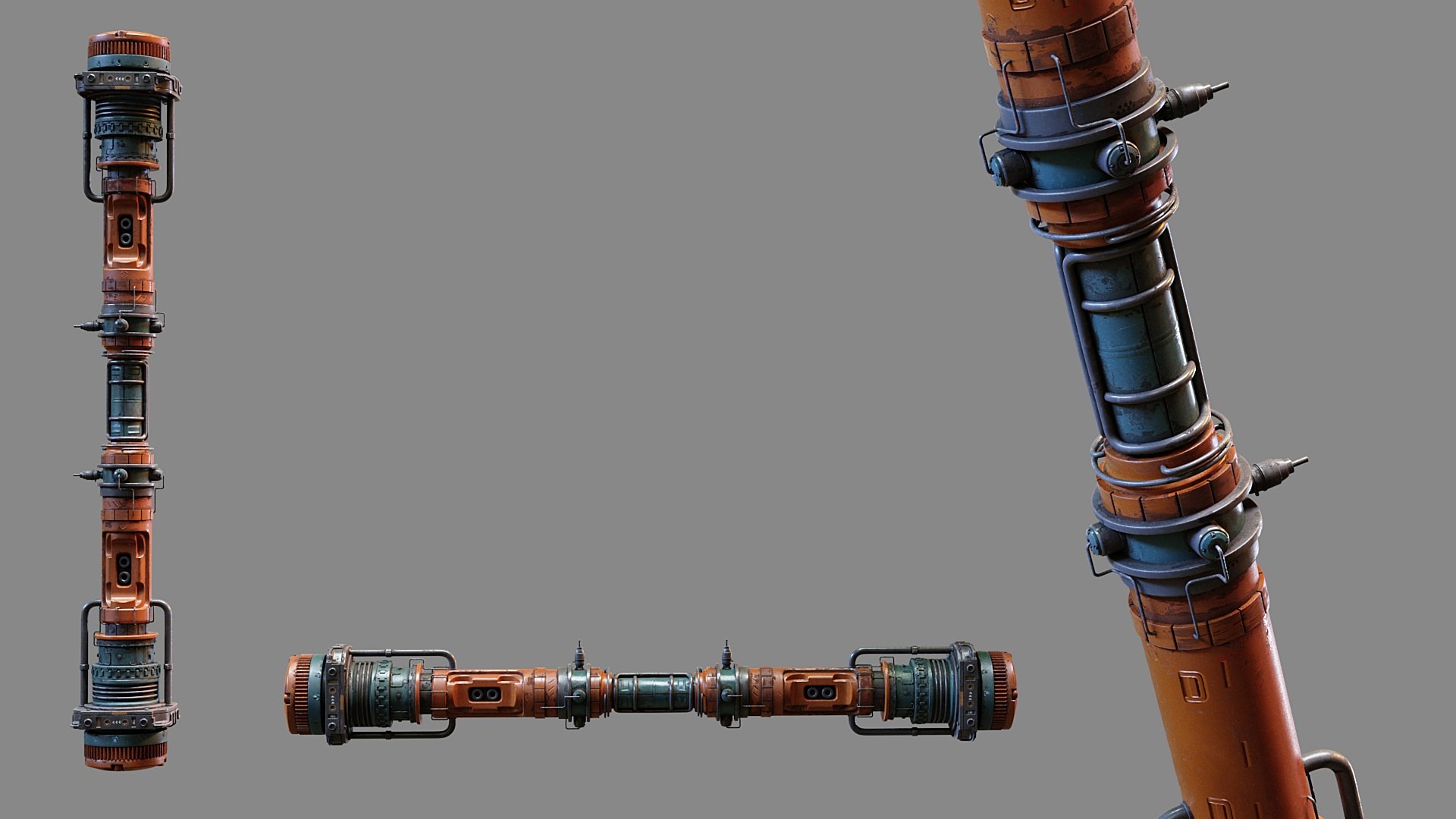 Scifi Pipe 3D Model - TurboSquid 2298004