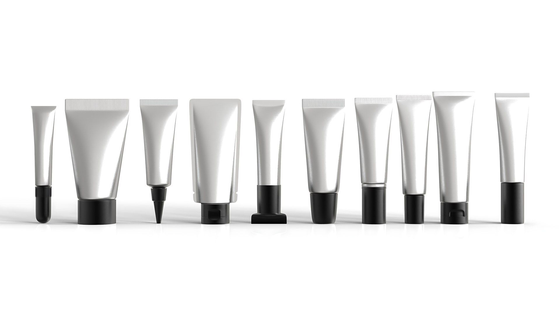 Cosmetic Tube Set 3D Model - TurboSquid 2018326