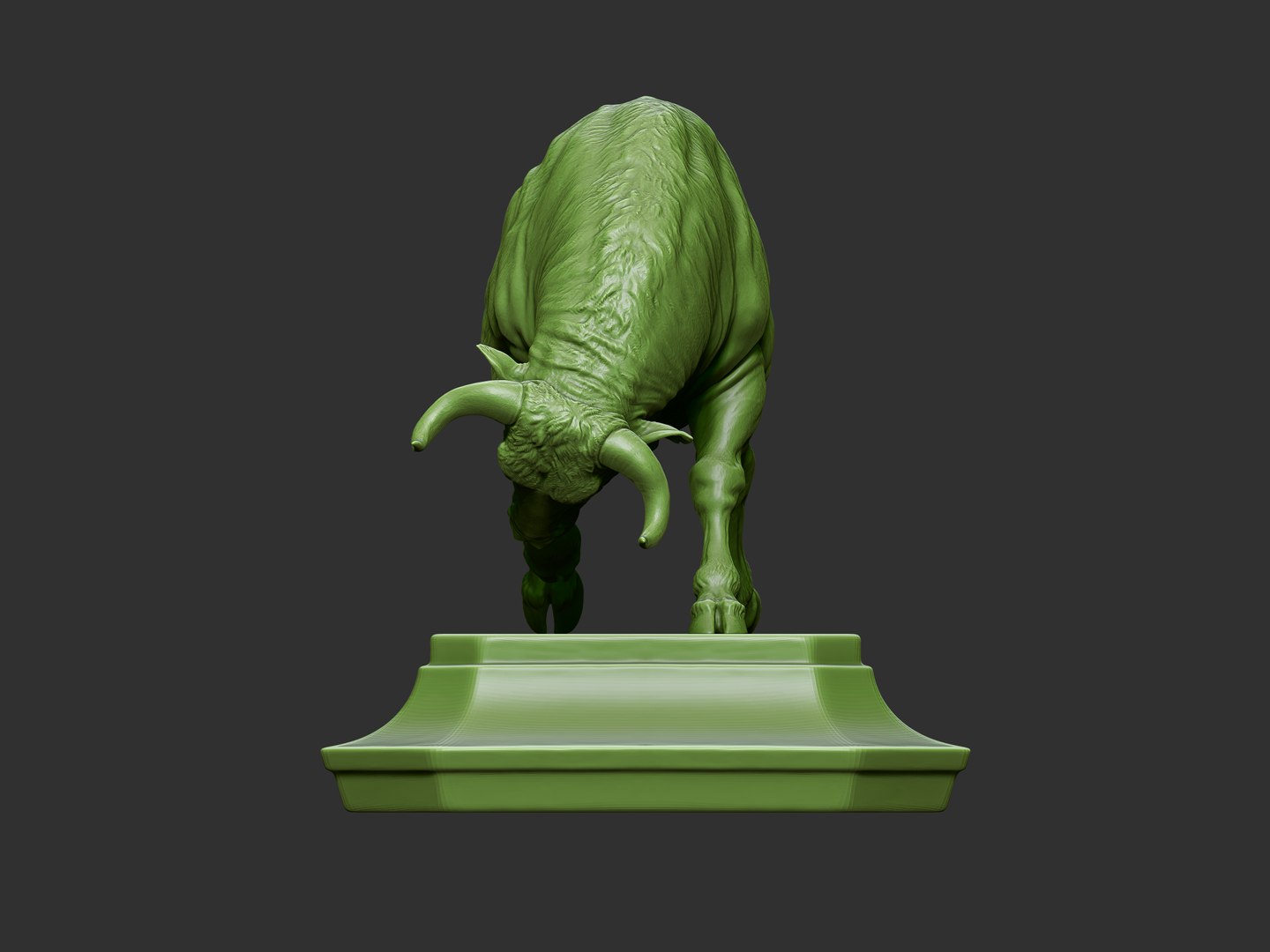 3D Bull Statue Model - TurboSquid 1882059