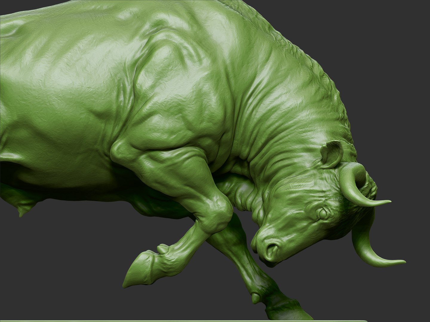 3D Bull Statue Model - TurboSquid 1882059