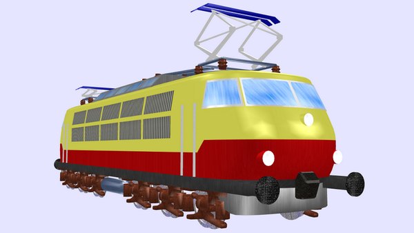 Electric locomotive e103 model - TurboSquid 1707667
