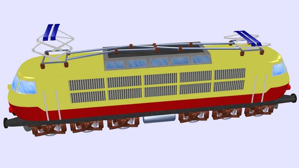 Electric locomotive e103 model - TurboSquid 1707667