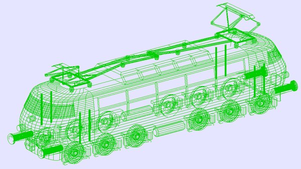 Electric locomotive e103 model - TurboSquid 1707667