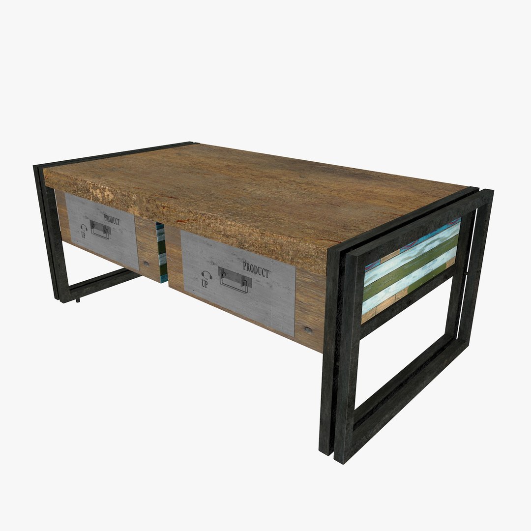 3D Loft Coffee Table - TurboSquid 2133376