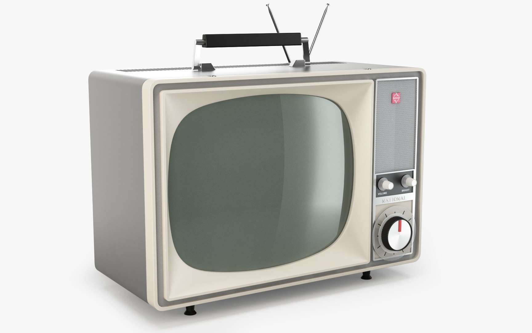 3D Retro TV Matsushita - TurboSquid 2077093