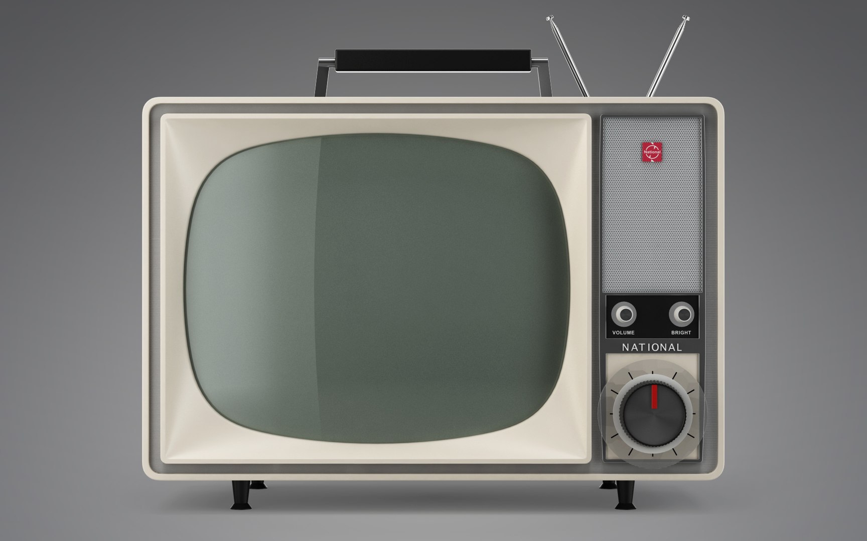 3D Retro TV Matsushita - TurboSquid 2077093