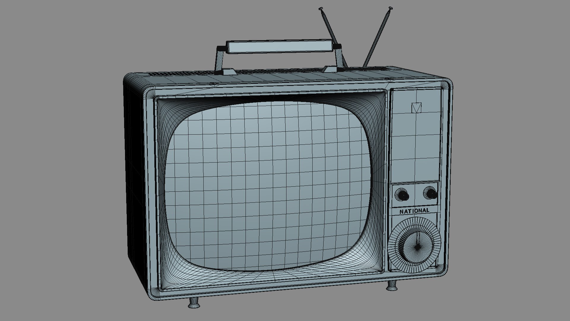 3D Retro TV Matsushita - TurboSquid 2077093