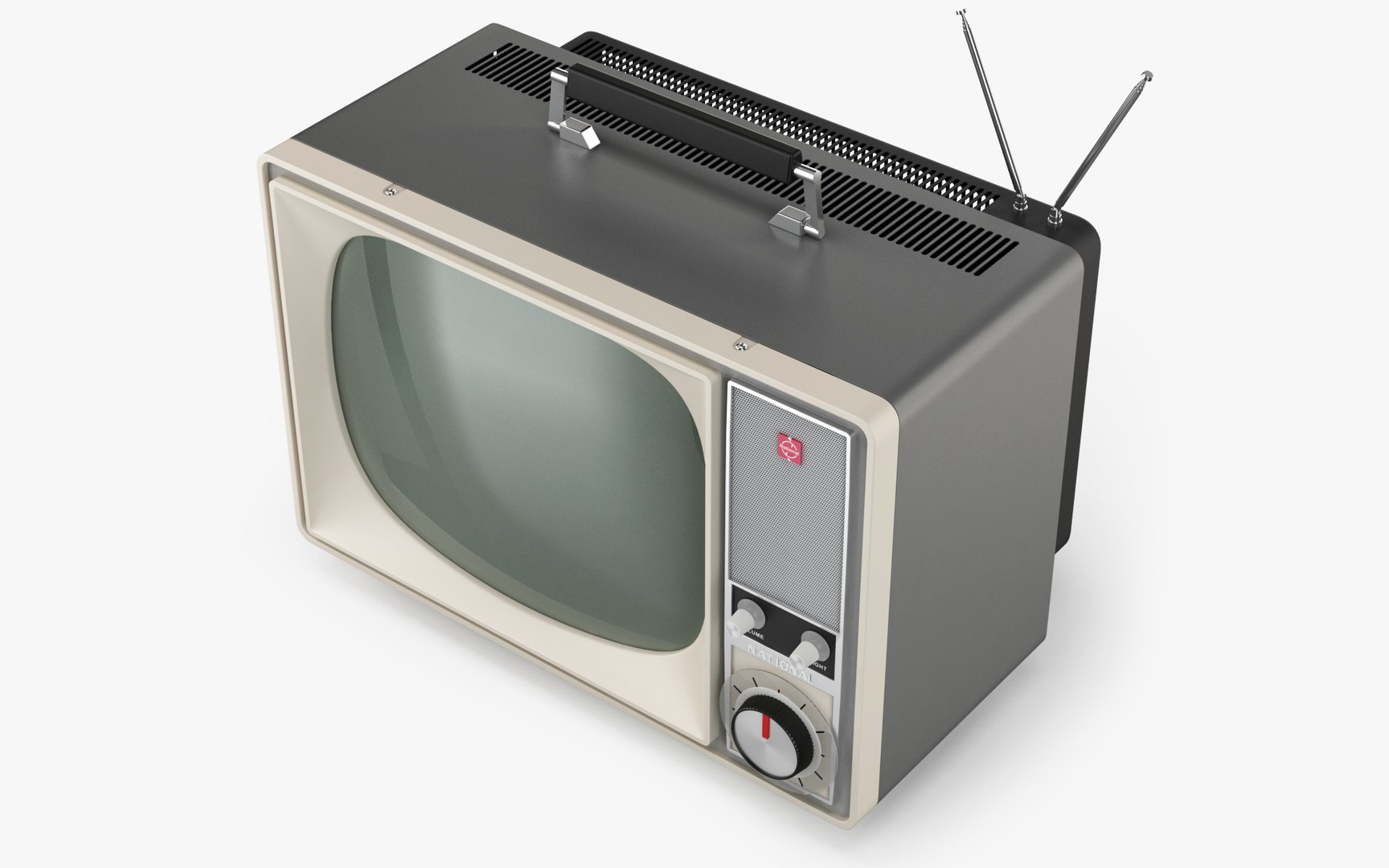 3D Retro TV Matsushita - TurboSquid 2077093