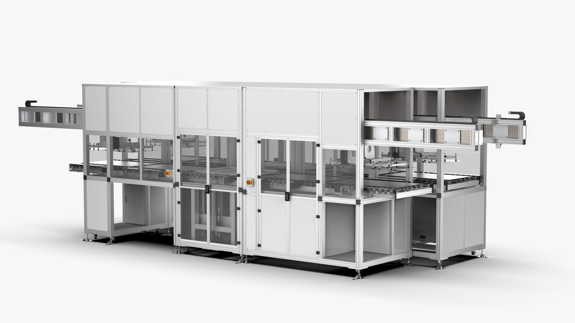 Automatic Panel Temporary Storage Conveyor Line 3D Model - TurboSquid ...