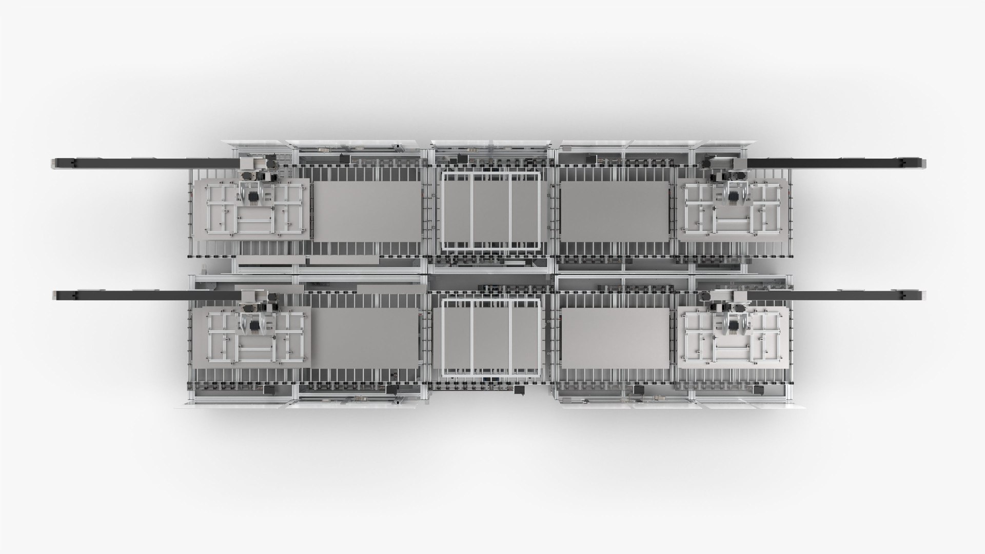 Automatic Panel Temporary Storage Conveyor Line 3D Model - TurboSquid ...