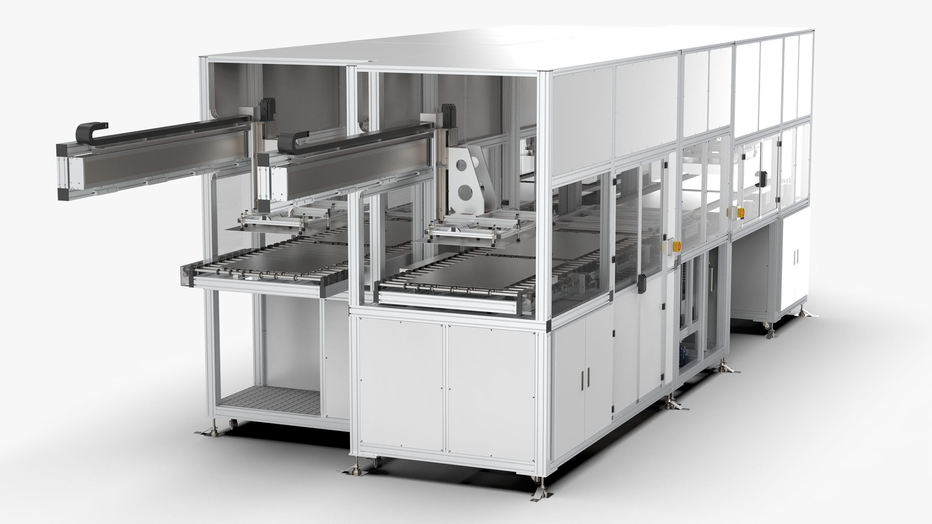 Automatic Panel Temporary Storage Conveyor Line 3D Model - TurboSquid ...