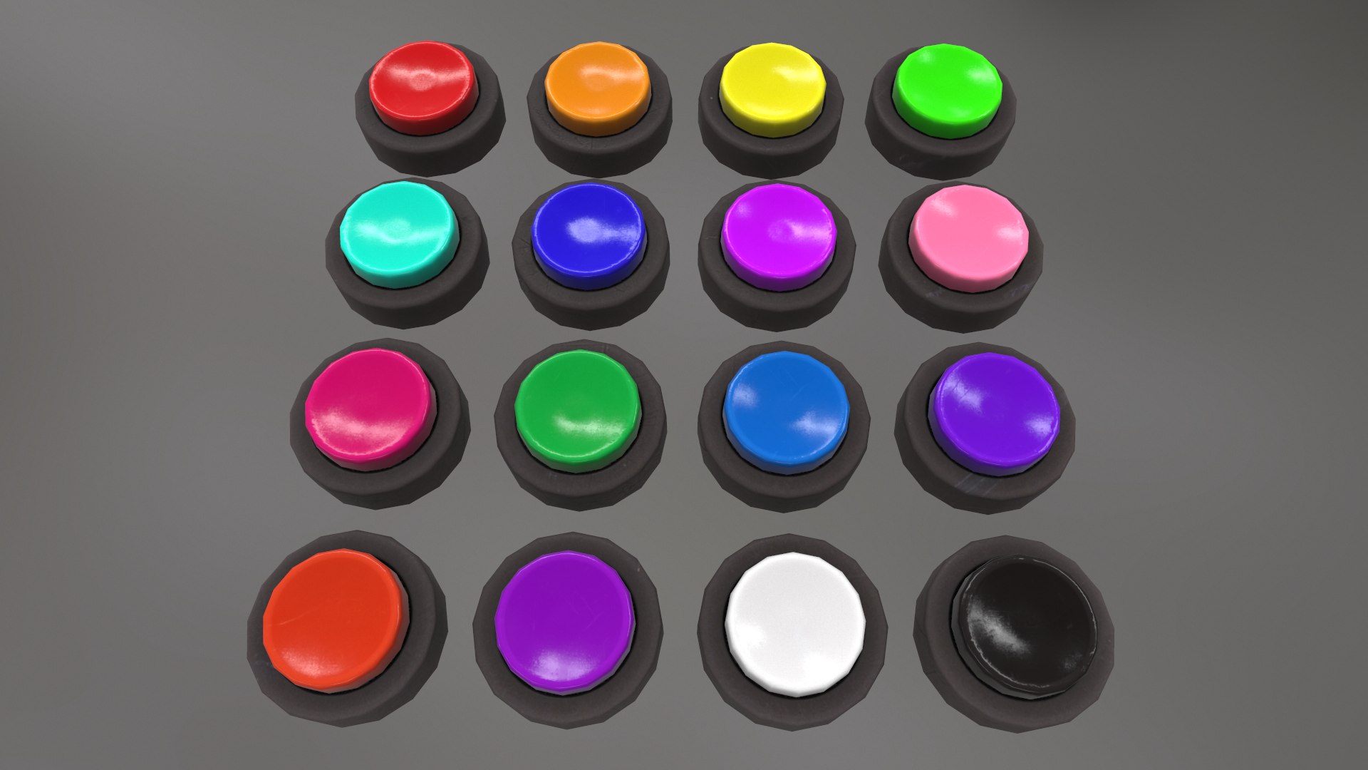 Buttons 3D Model - TurboSquid 1883408