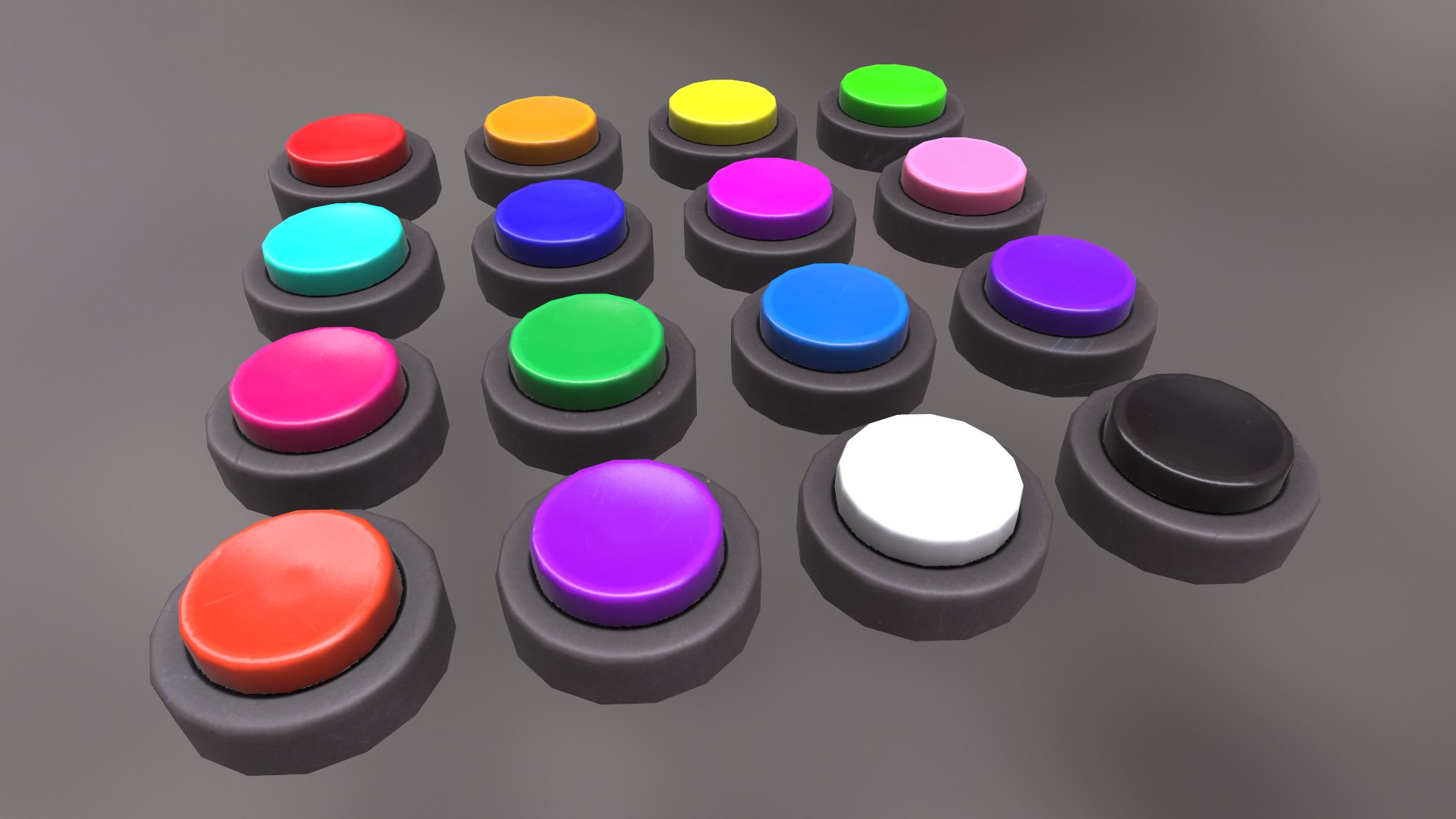 Buttons 3D Model - TurboSquid 1883408