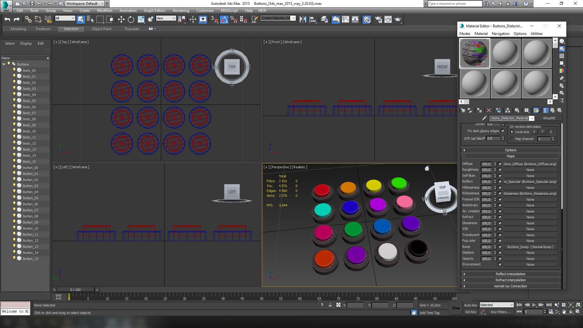 Buttons 3D Model - TurboSquid 1883408