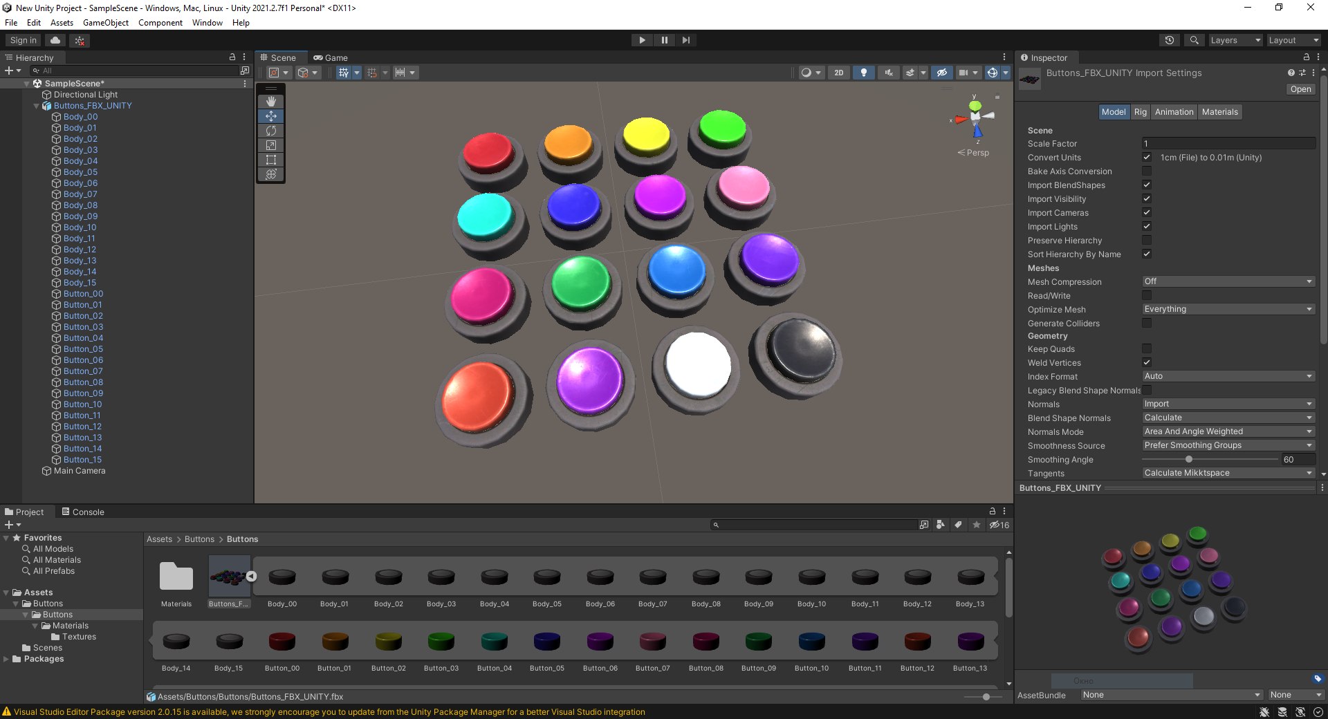 Buttons 3D Model - TurboSquid 1883408