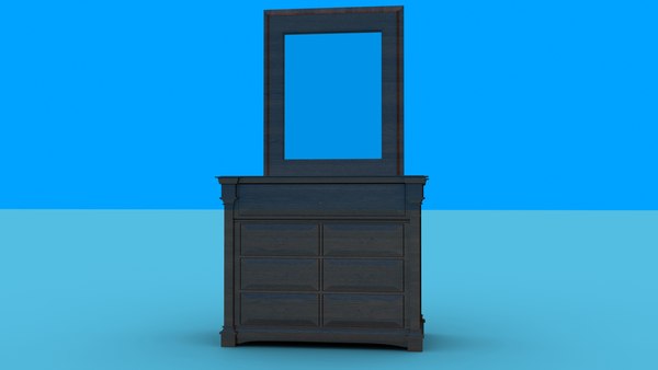 Wooden Dressing Table model - TurboSquid 1822425