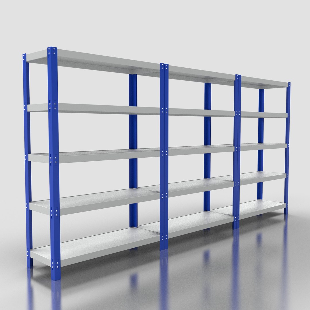 Storage Shelving 3D Model - TurboSquid 2402393
