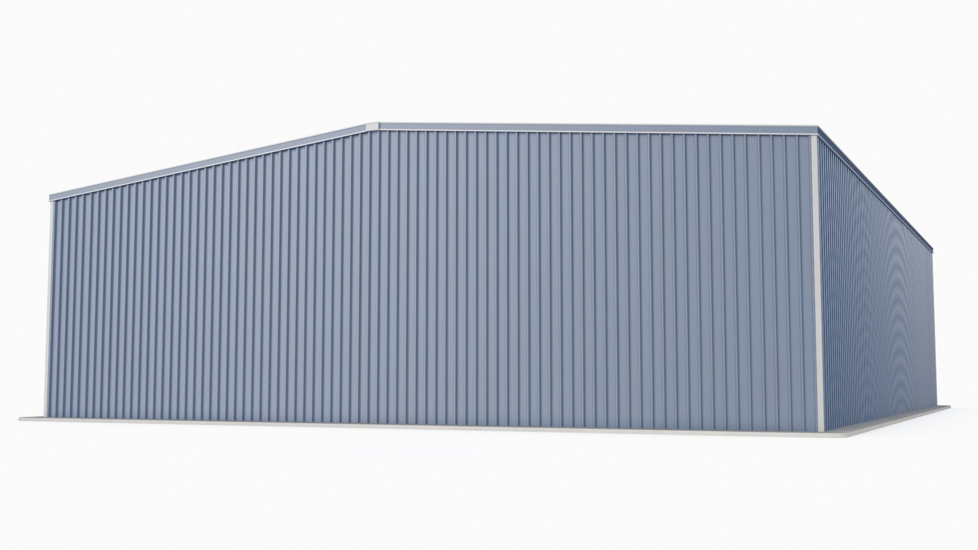 3D Steel Storage Building Model - TurboSquid 2217434