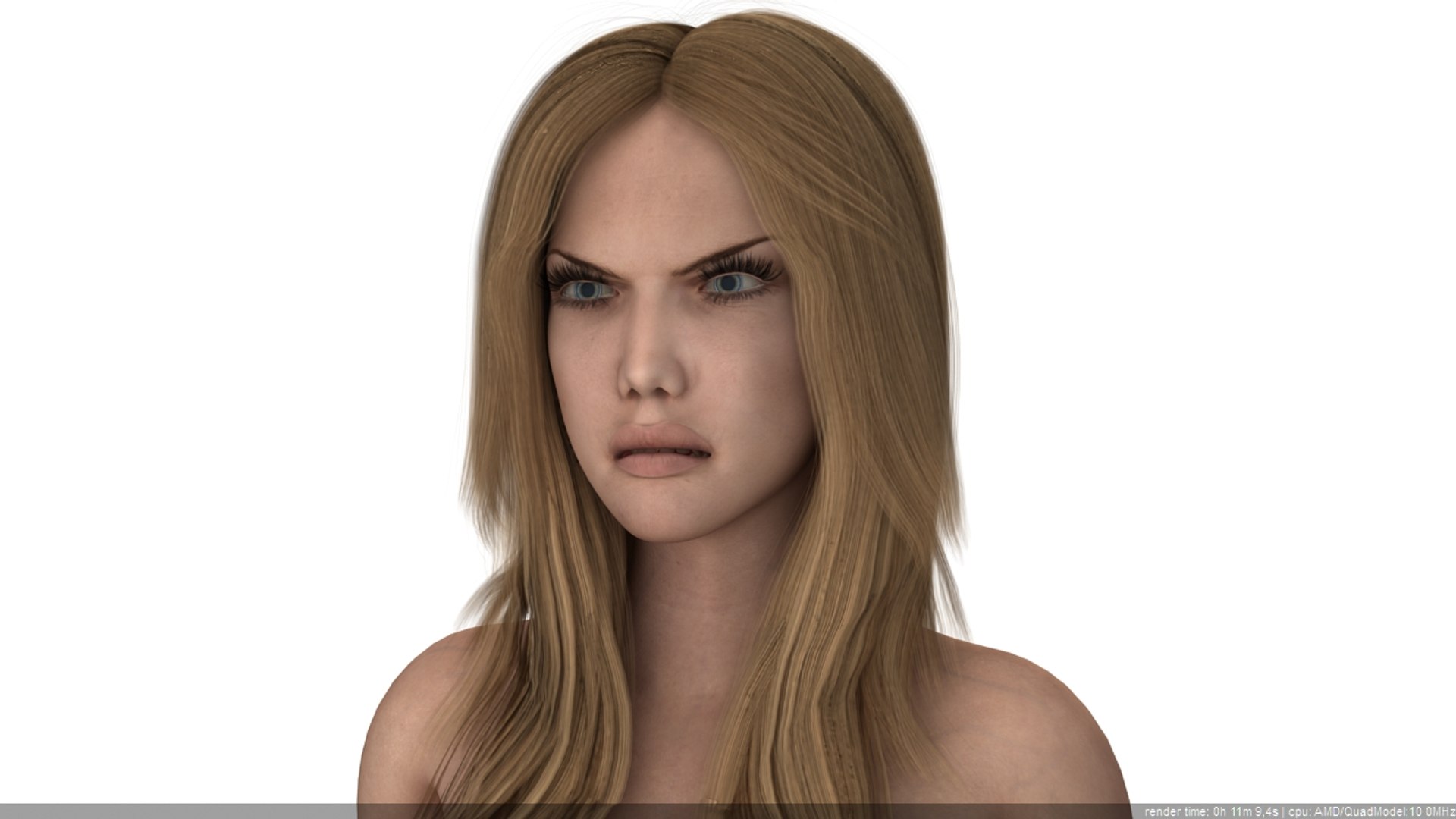 Beautiful Woman Character 3d Model