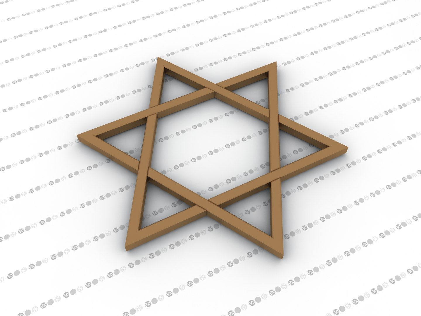 Star David 3D Model - TurboSquid 1429818