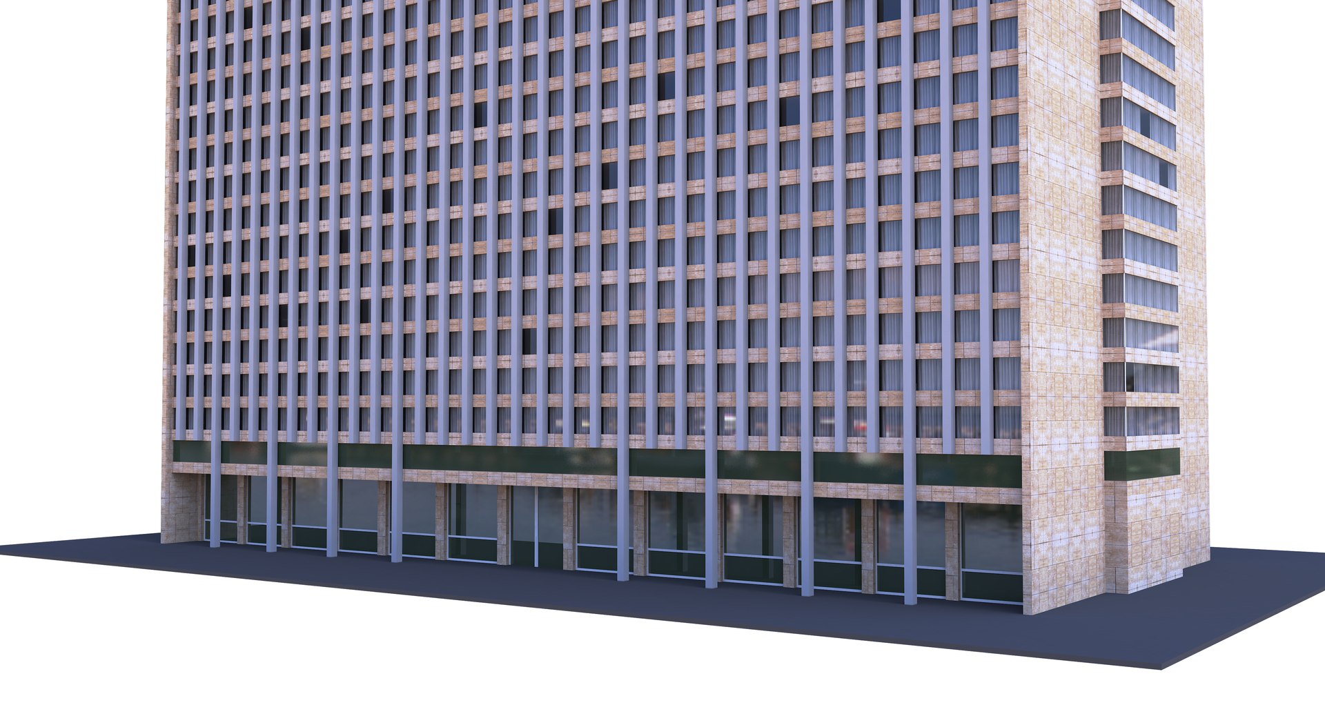 3D skyscraper building model - TurboSquid 1384402