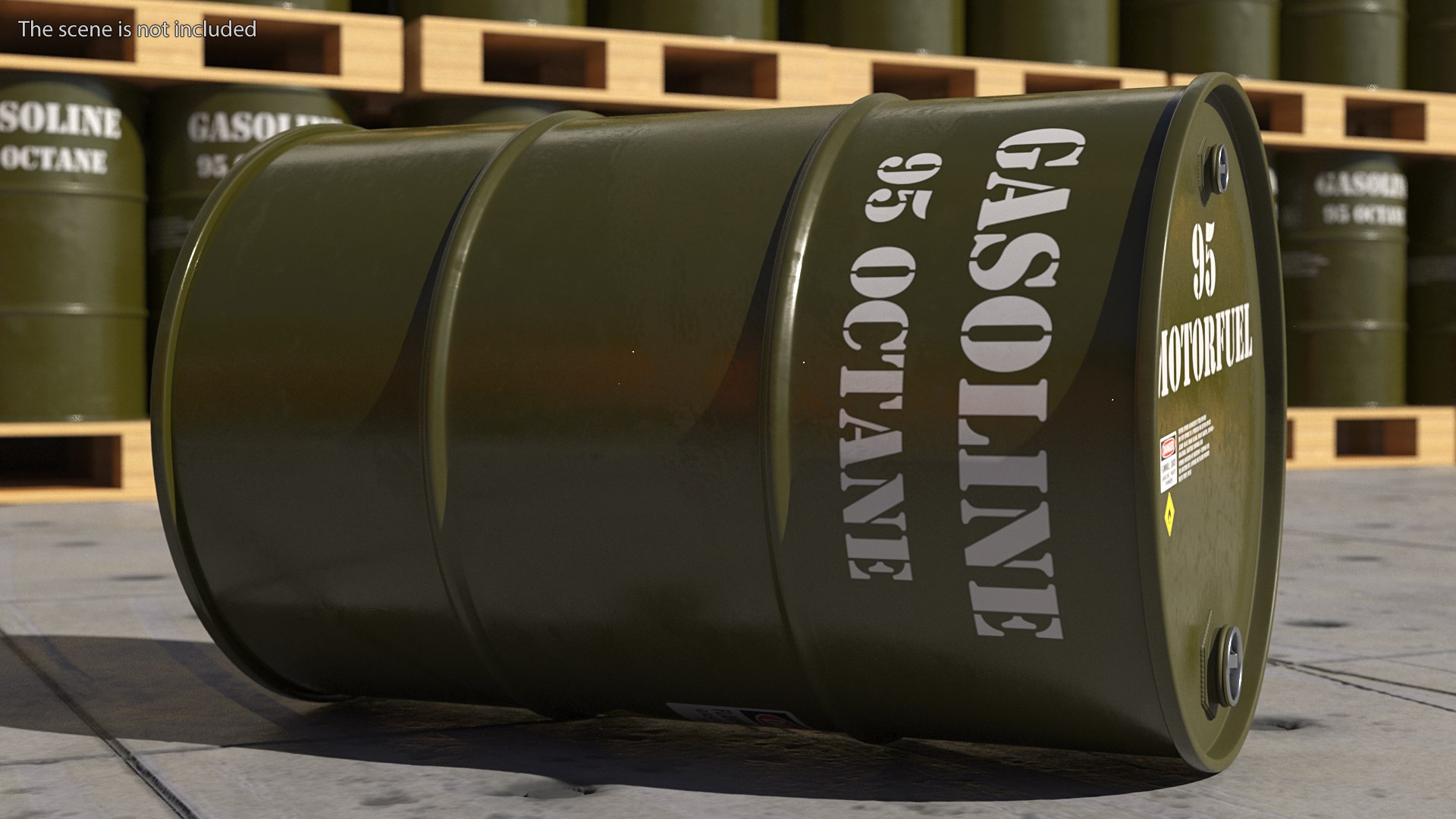 3D Model 95 Octane Metal Barrel - TurboSquid 1703658