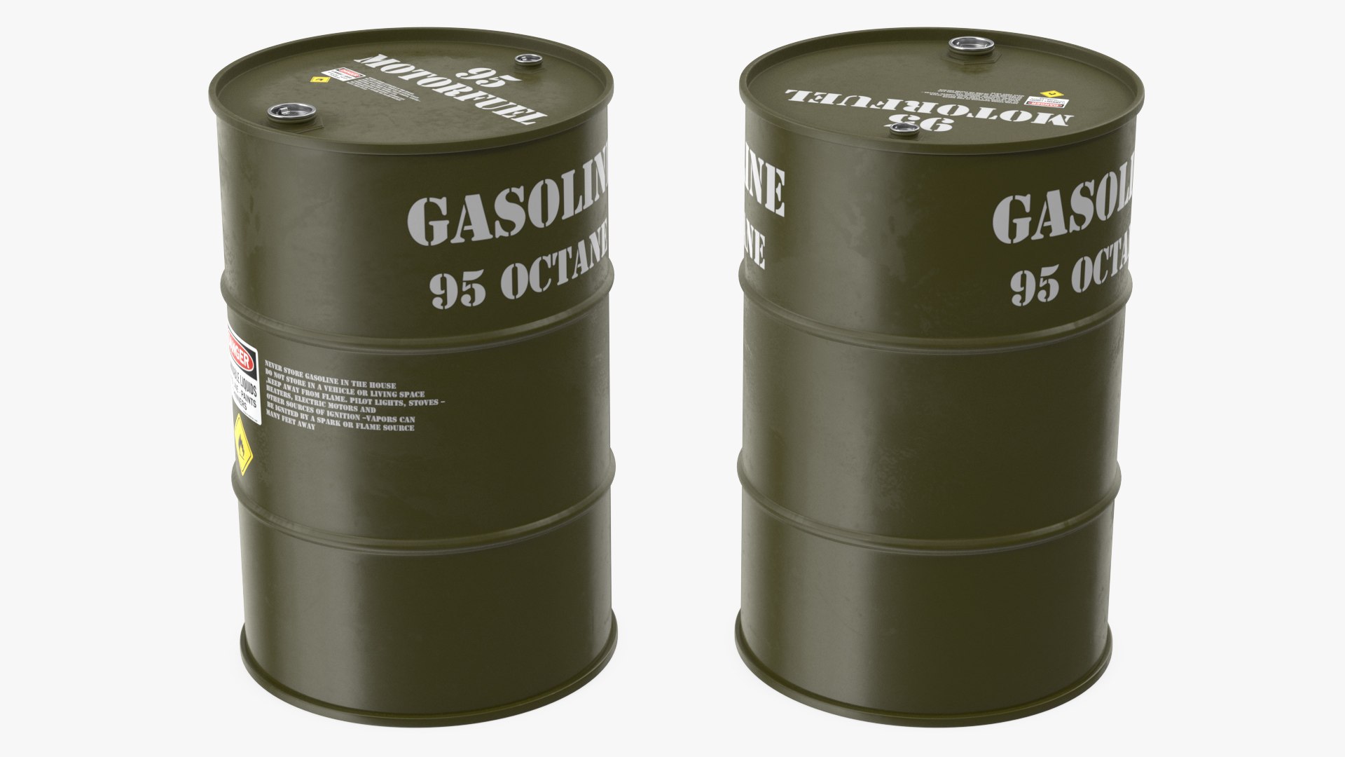 3D Model 95 Octane Metal Barrel - TurboSquid 1703658