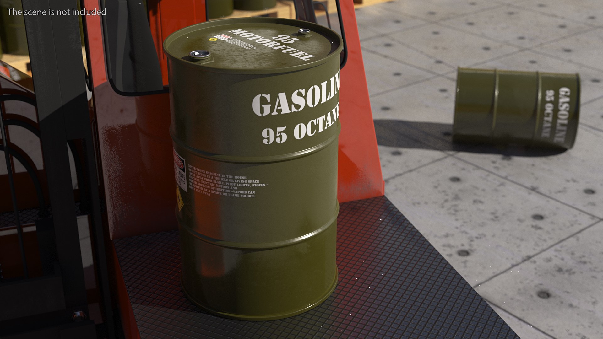 3D Model 95 Octane Metal Barrel - TurboSquid 1703658