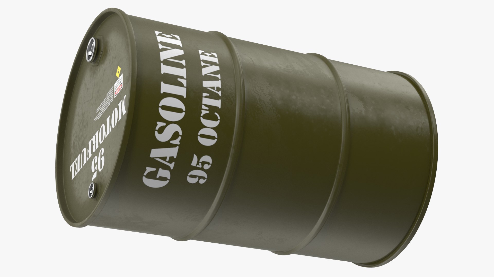 3D model 95 octane metal barrel - TurboSquid 1703658