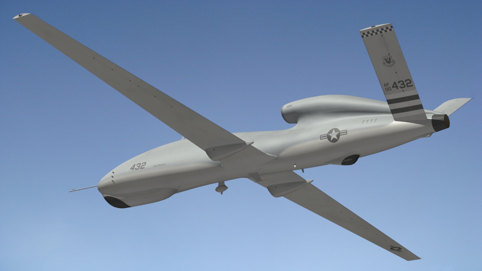 3D Global Surveillance Drone - TurboSquid 1850219