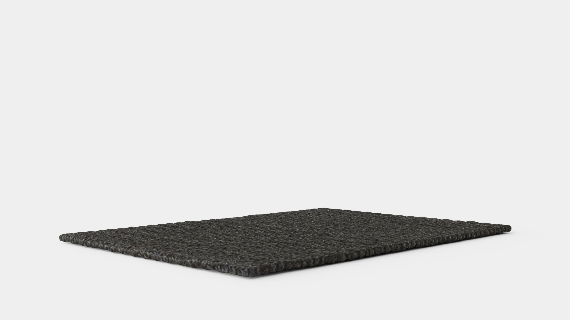 Doormat In Braided Jute With Anti-slip Protectors Underneath 3D Model ...