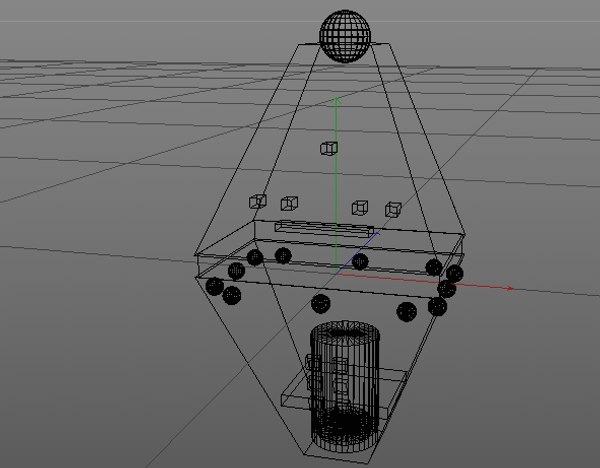 Diamond ufo blue glowing 3D model - TurboSquid 1612539