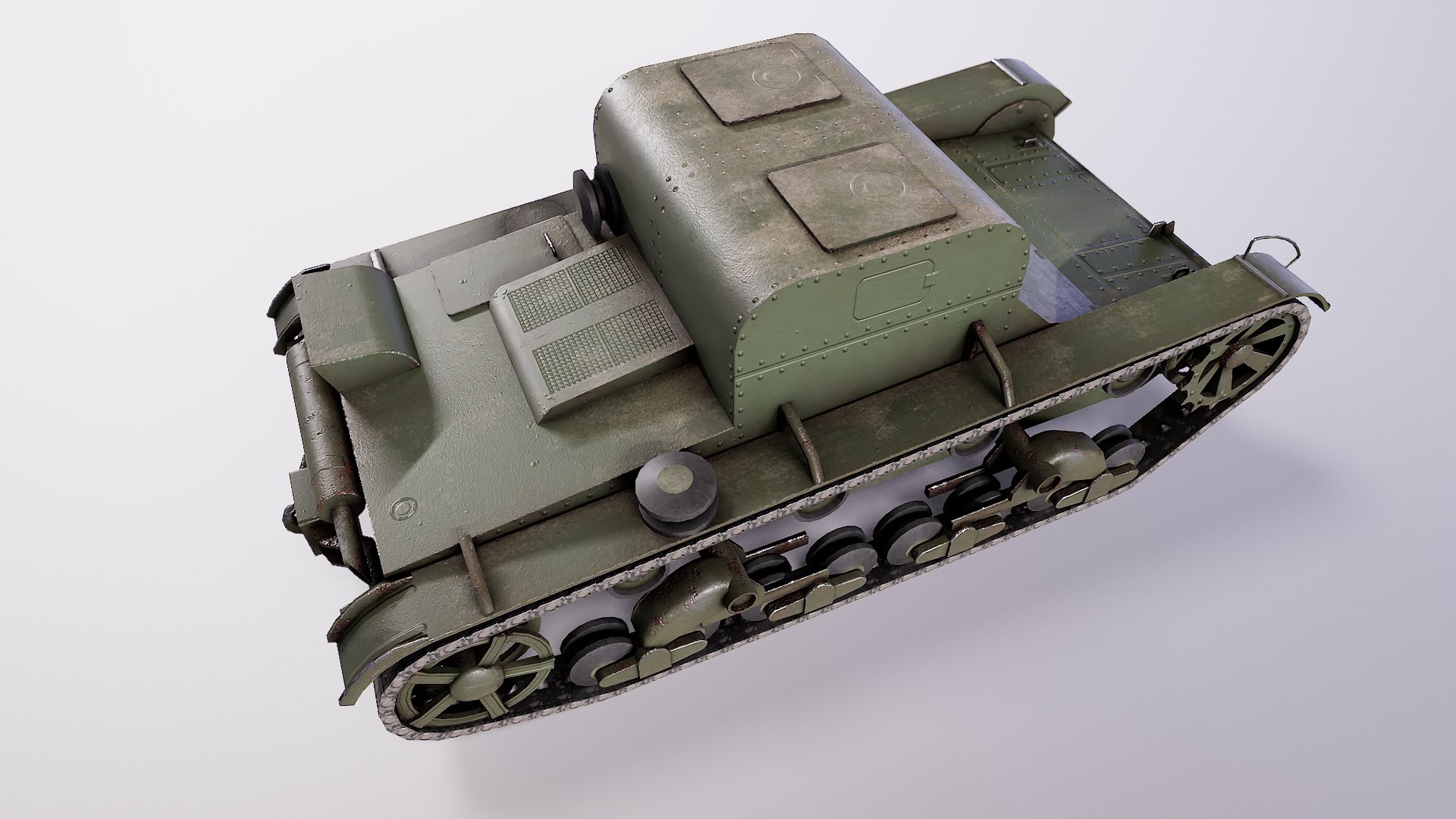 Artillery Tractor T-26T Mod 1933 Year 3D Model - TurboSquid 1776662