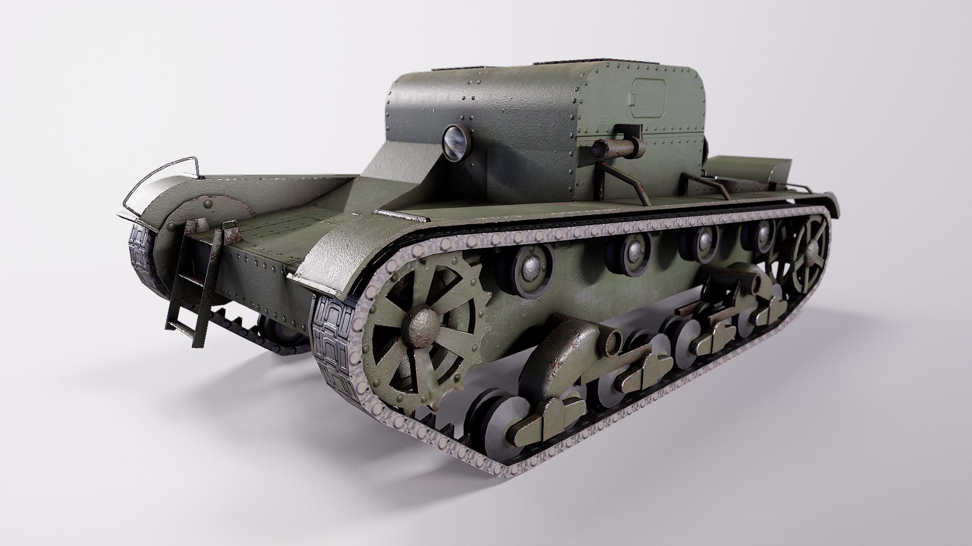 Artillery Tractor T-26T Mod 1933 Year 3D Model - TurboSquid 1776662