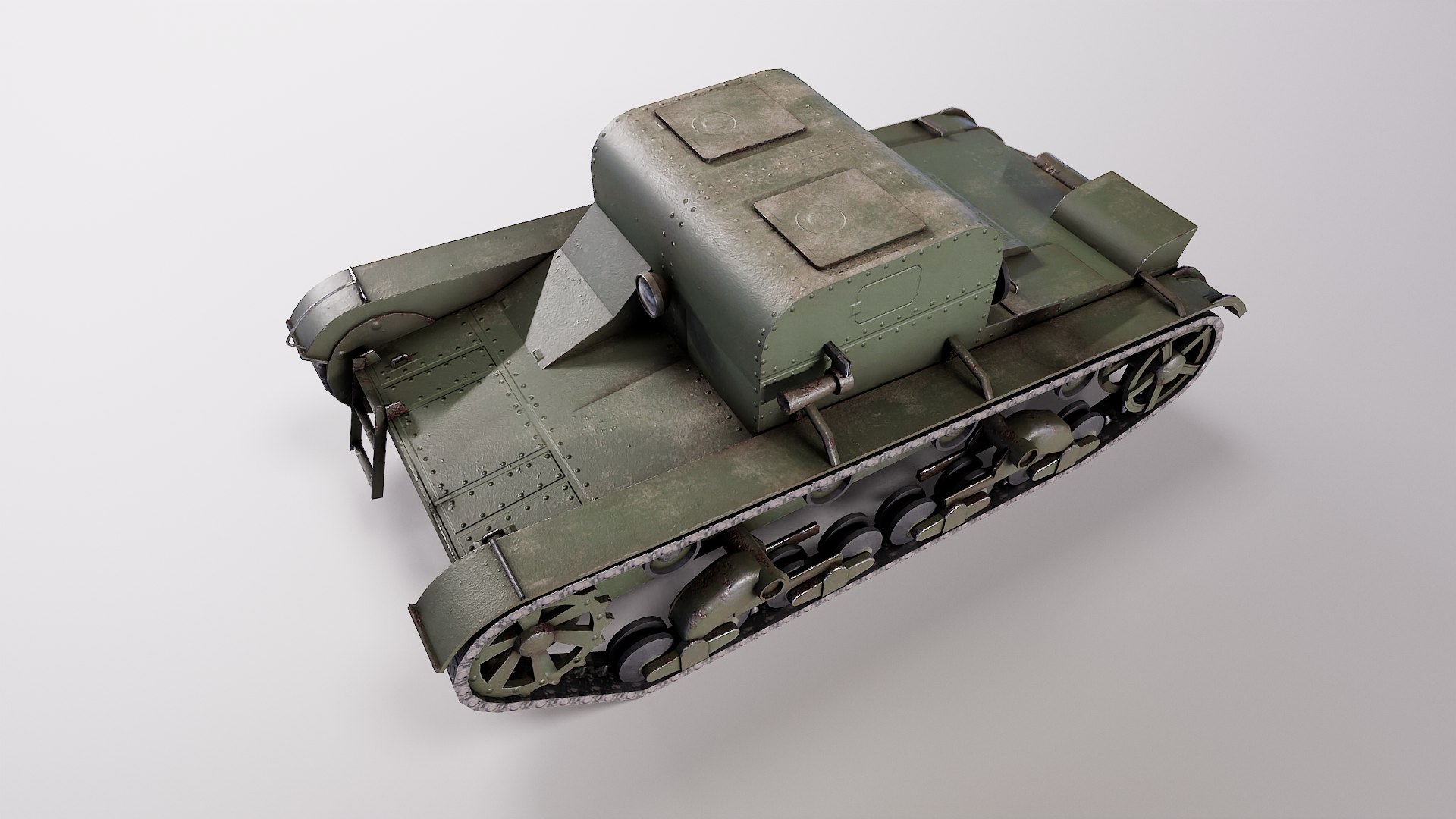Artillery Tractor T-26T Mod 1933 Year 3D Model - TurboSquid 1776662