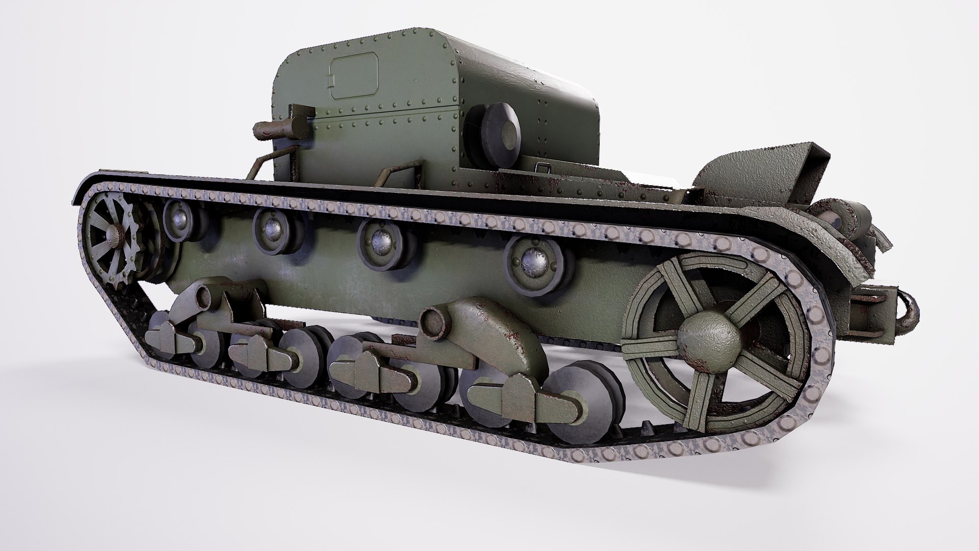 Artillery Tractor T-26T Mod 1933 Year 3D Model - TurboSquid 1776662