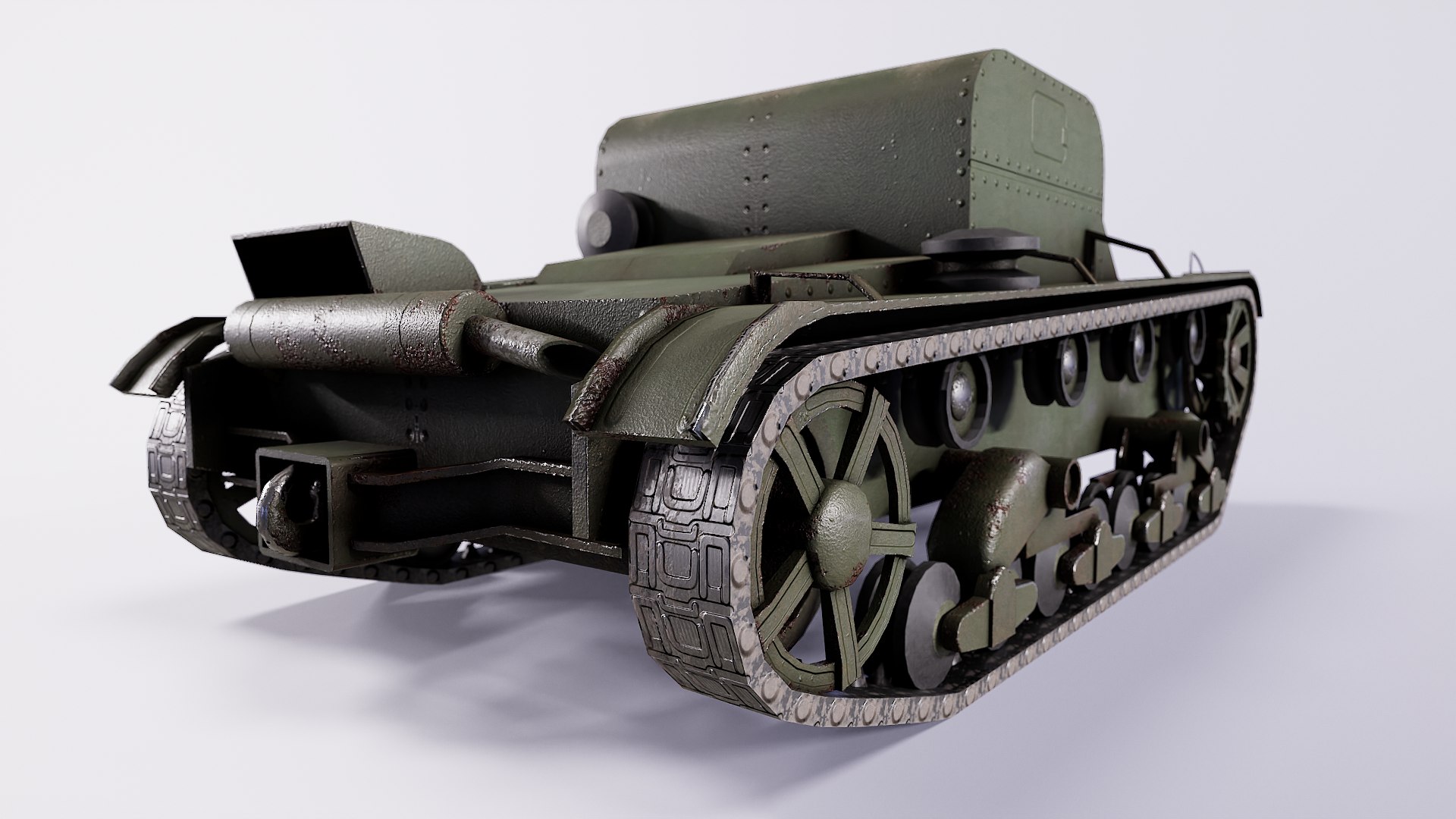 Artillery Tractor T-26T Mod 1933 Year 3D Model - TurboSquid 1776662